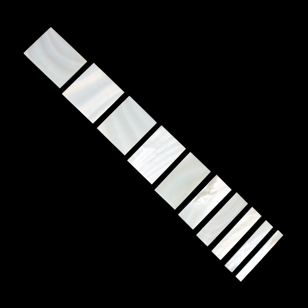 Block Inlays For J Bass Style Necks Freshwater Shell Mop
